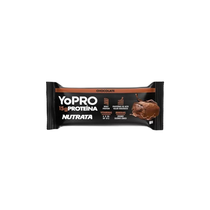 Barra de Proteína YoPRO Sabor Chocolate Nutrata 55g | São Vito
