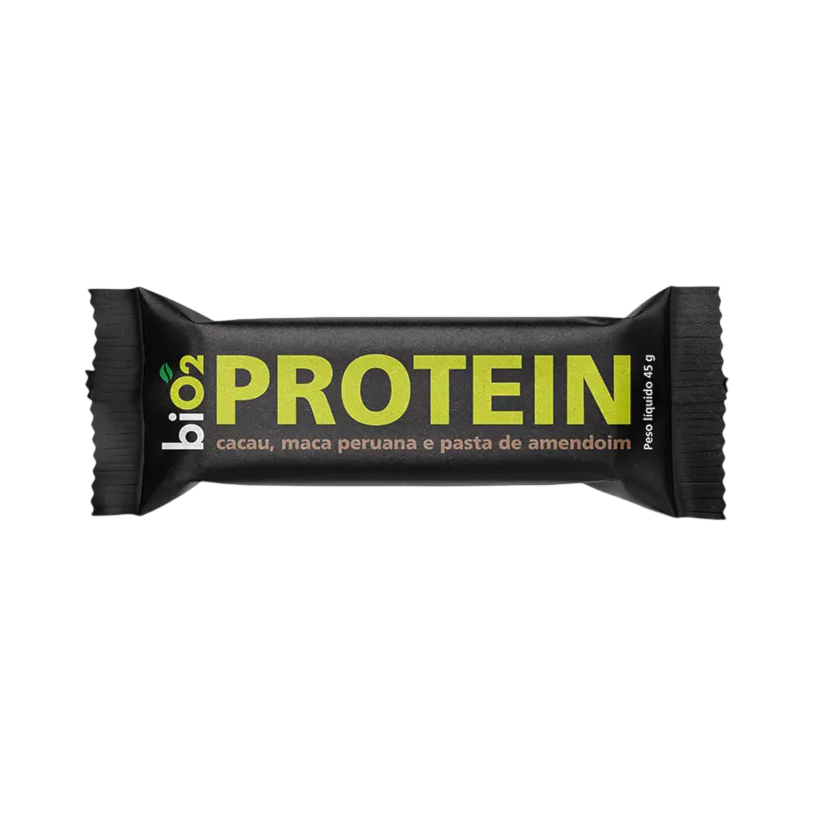 Barra Protein Cacau , Maca Peruana e Pasta De Amendoim 45g bio2