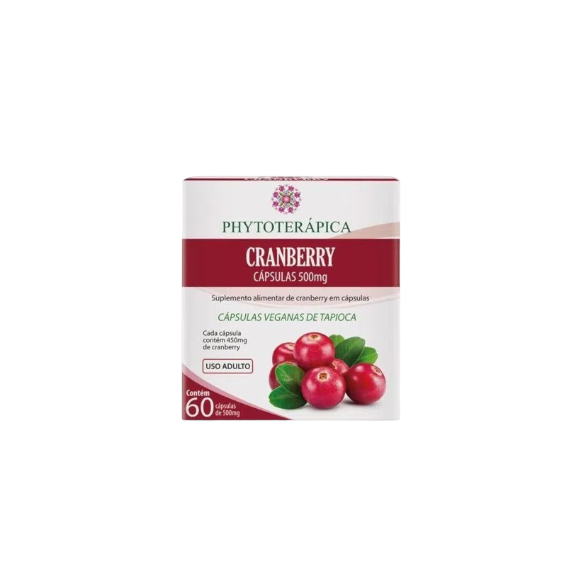 Cranberry 60 Cápsulas 500mg - Phytoterápica