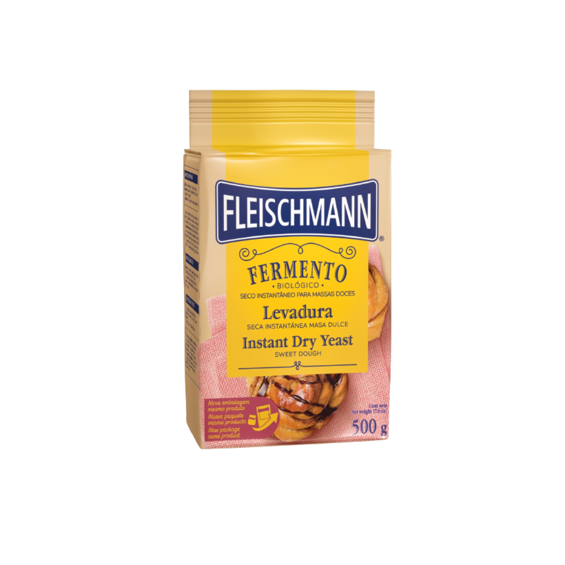 Fermento Instantâneo Para Massas Doces Fleischmann 500g