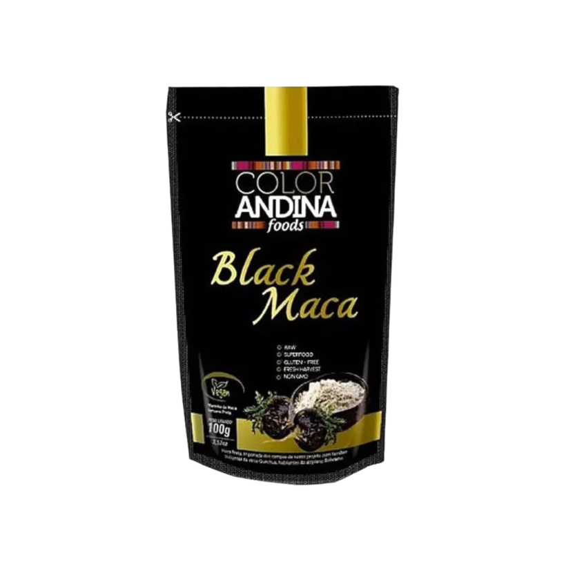 Maca Peruana em Pó Preta 100g Color Andina Foods