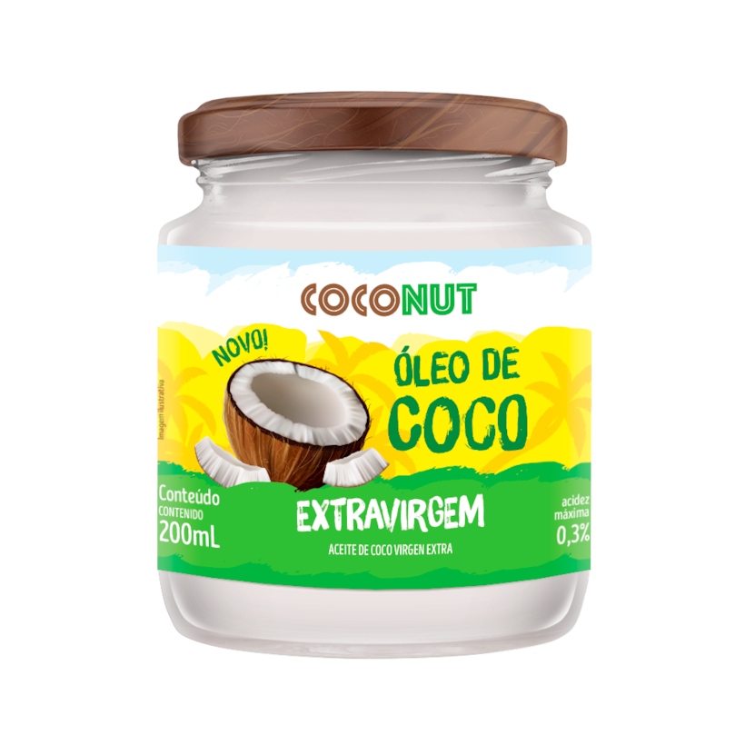 Óleo de Coco Extravirgem Coconut - 200g