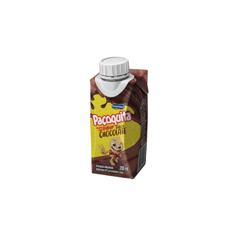 Pacoquita Pronta Para Beber Sabor Chocolate Santa Helena 200ml