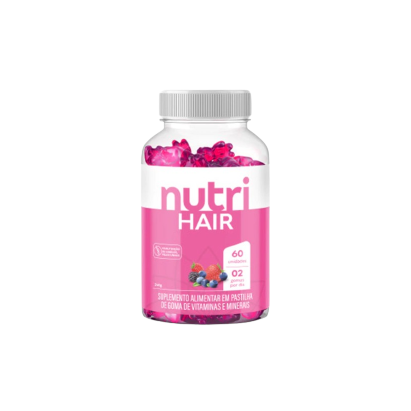 Suplemento Nutri Hair Sabor Frutas Vermelhas Nutrihealth 240g